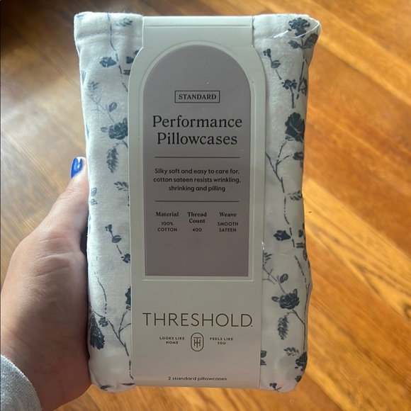 Threshold | Bedding | Threshold White And Blue Pillows With Elegant ...